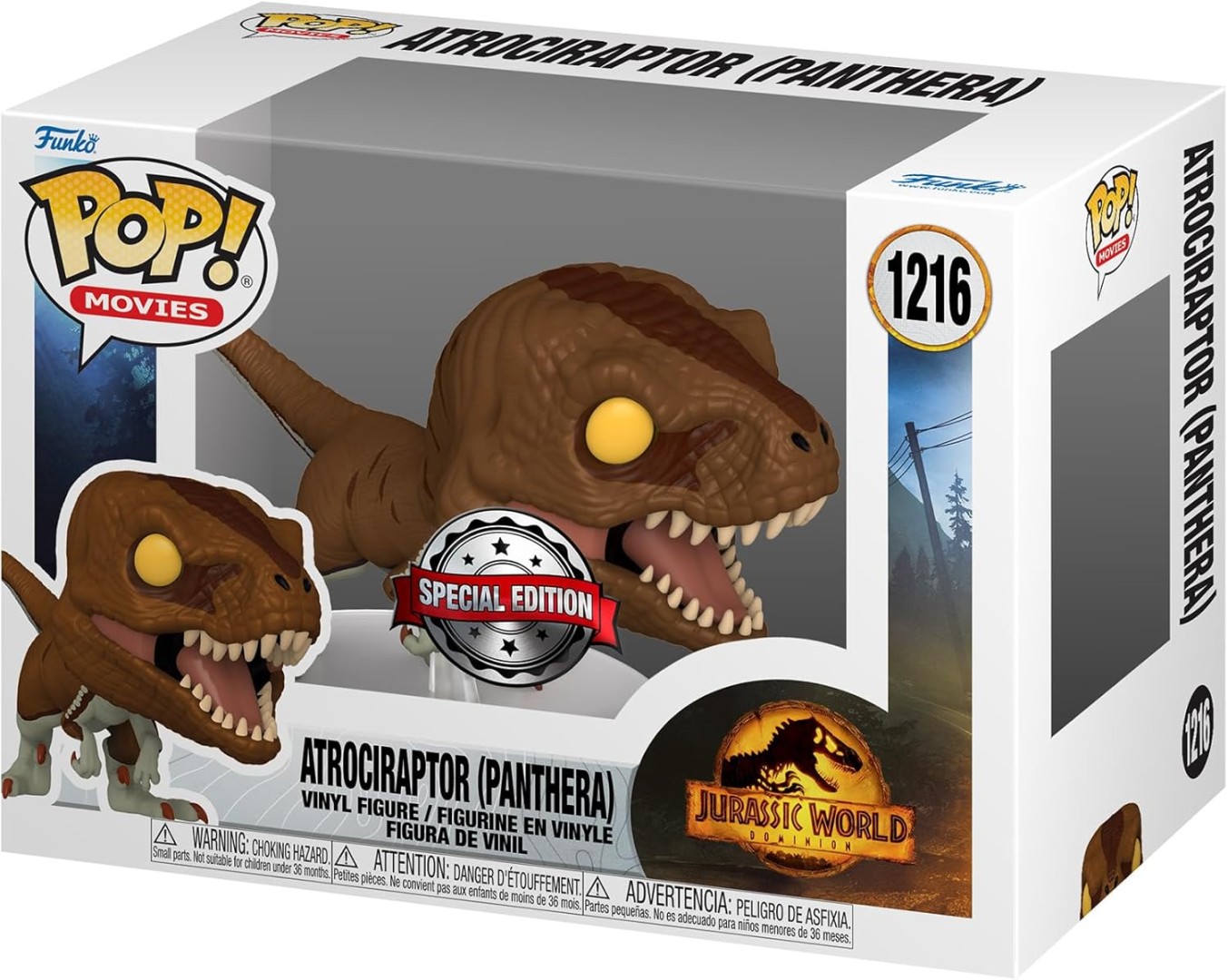 Funko Pop Movies- Jw3- Atrociraptor (panthera) - Zappies