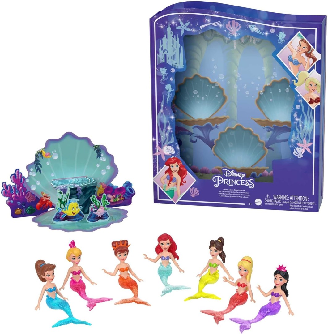 Disney Princess Ariel And Sisters Storybook Set - Zappies