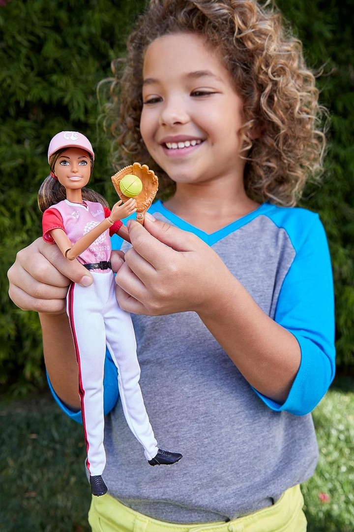 Olympic Barbie Softball Doll Set - Zappies